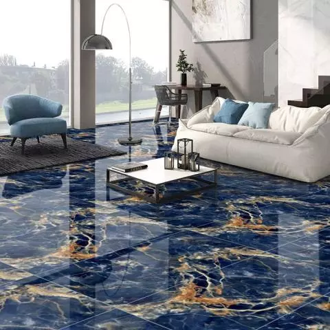 Blue Marble Floor Tile Onyx Blue Indoor Wall&Floor Porcelain