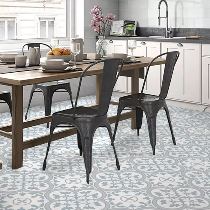Bourton Lavanda Powder Blue Patterned Ceramic Tiles, Amazing Sales ...