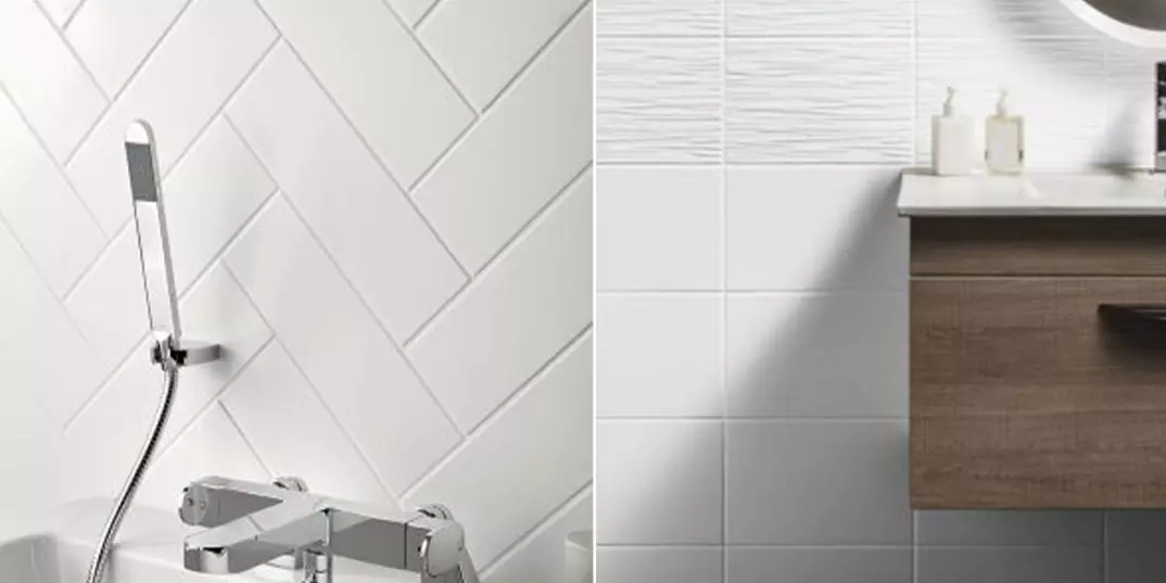 See Our White Herringbone Tiles With Free Samples