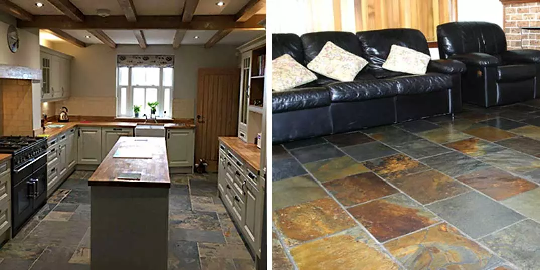 Amazing Slate Kitchen Floor, Sale On With 0% Finance & Free Samples.